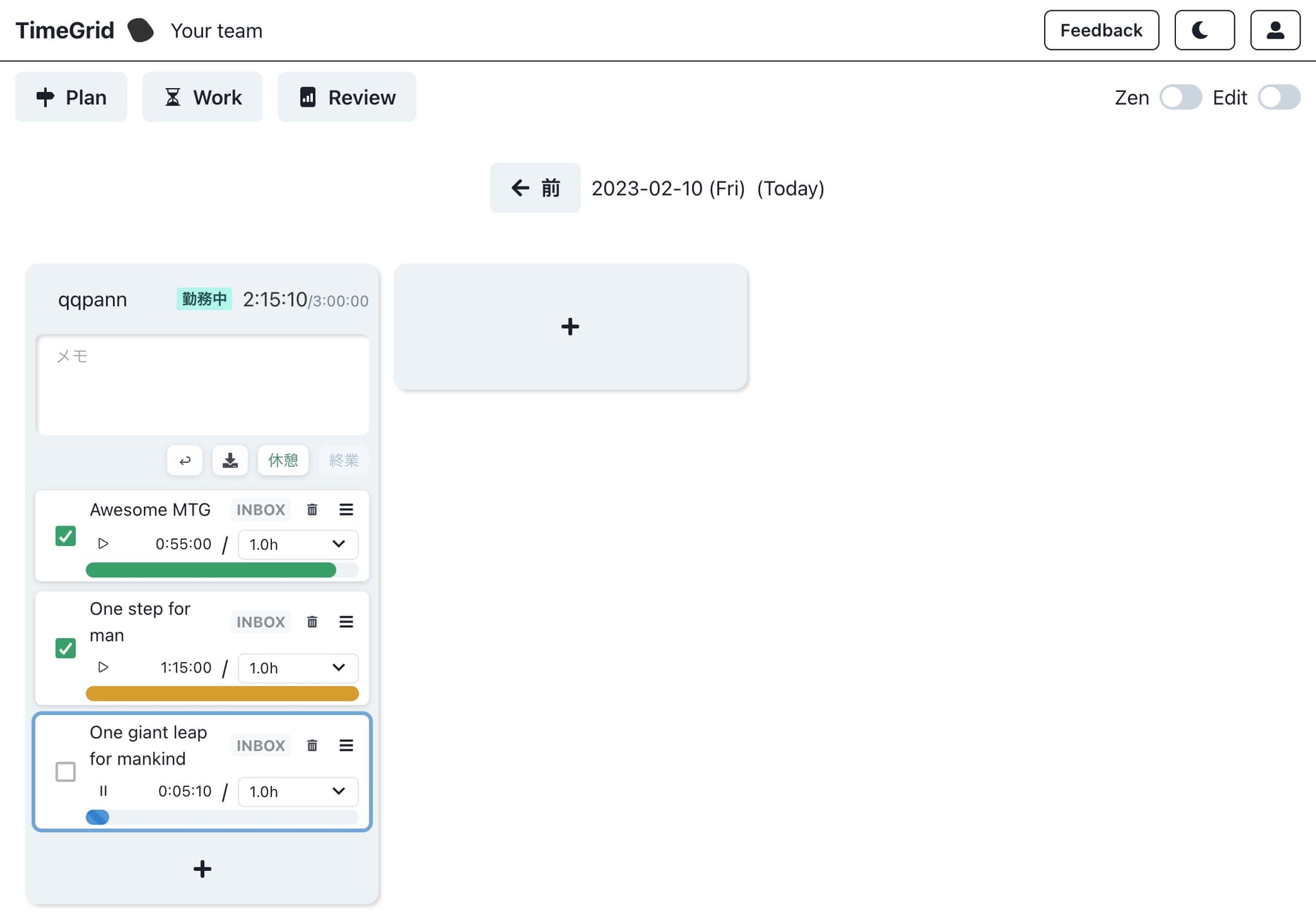 TimeGrid - Task & time organizer for teams